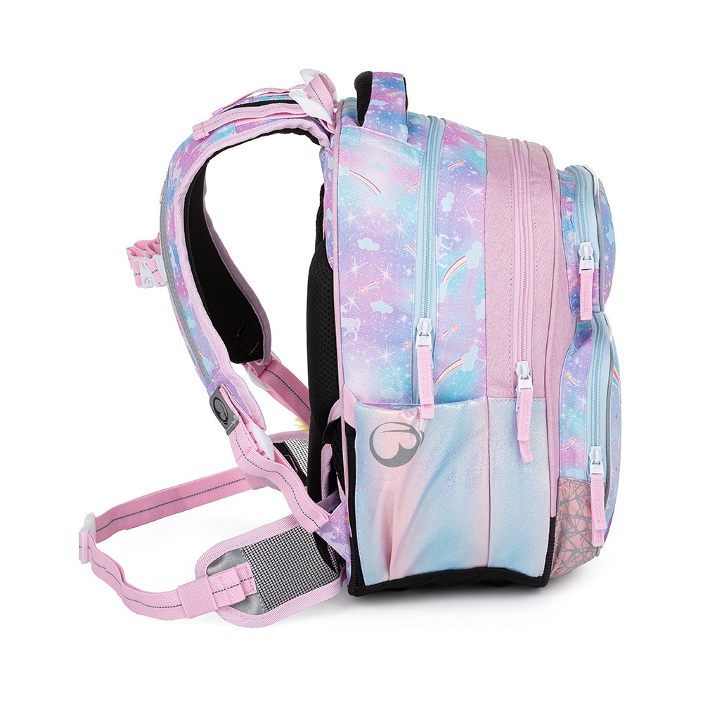 Bagmaster Batoh Dopi 23 A Pink - jednorožec : Kabelky, peněženky, tašky, batohy, aktovky